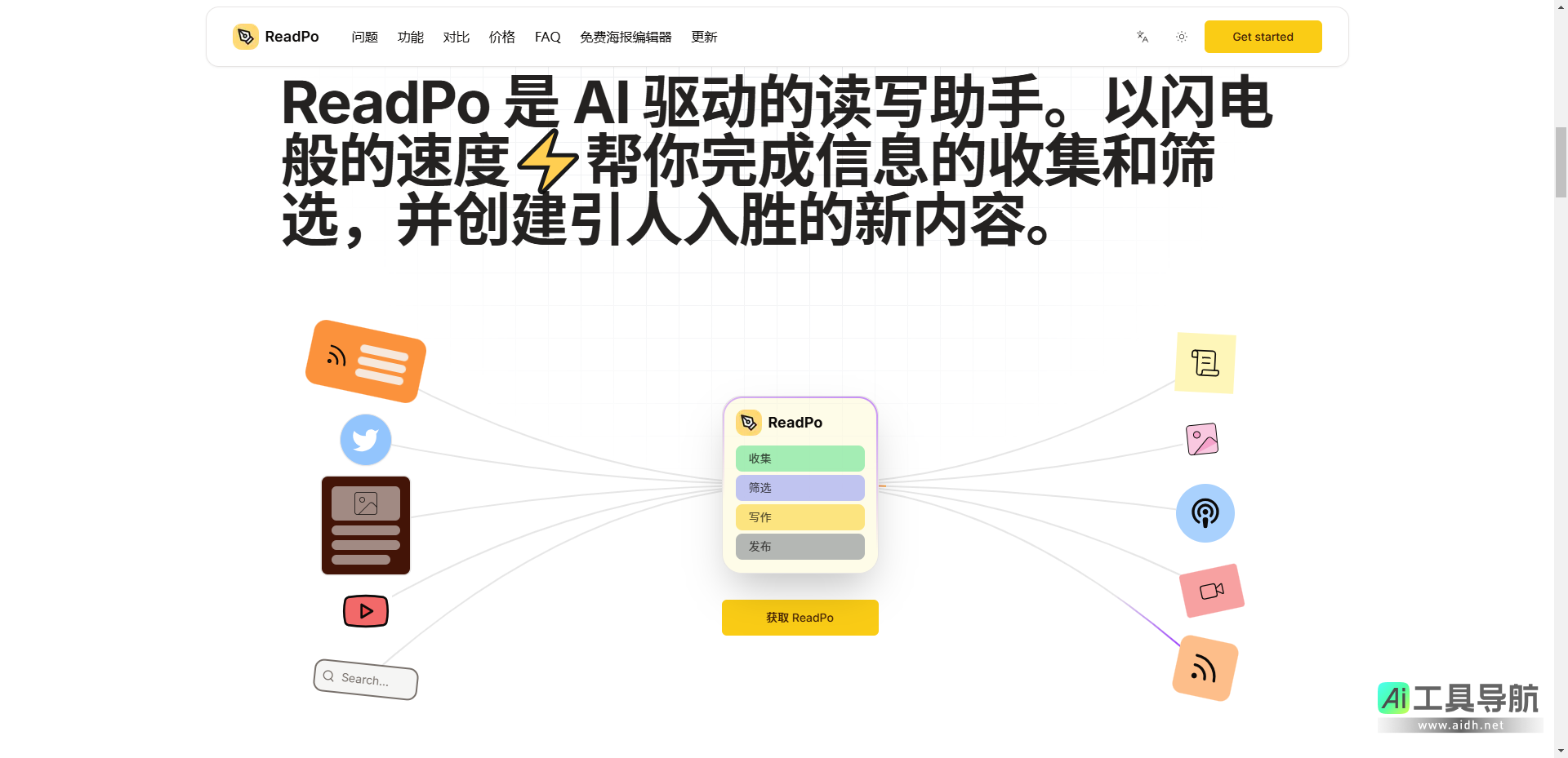 ReadPo_10 倍加速你的阅读和写作-AI工具库
